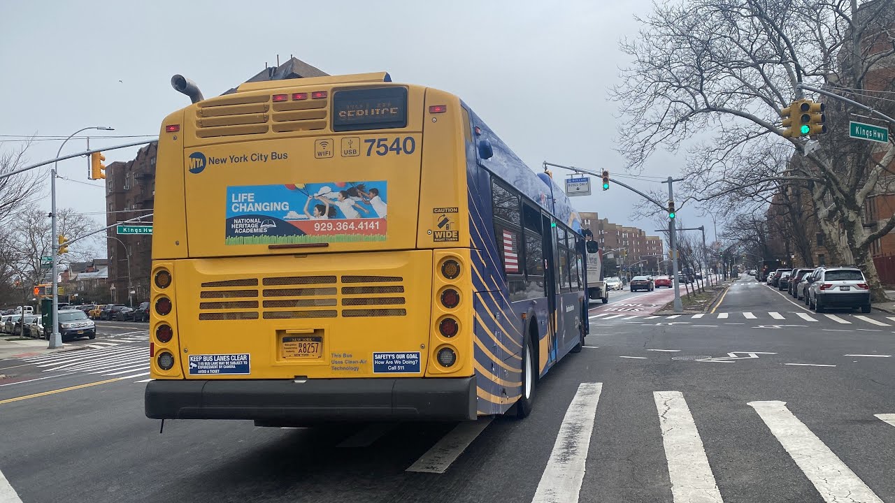 MTA NYCT | 7540 Deadheading On Kings Highway - YouTube