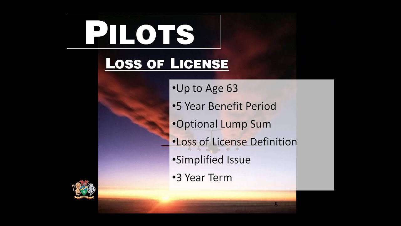 Loss of License Specialty Income Insurance Specifically for Pilots ...