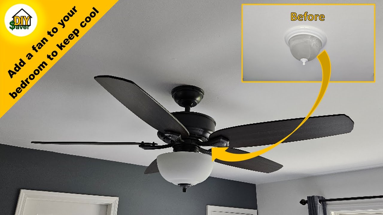 How to install a new ceiling fan – Plus 5 easy tips! - YouTube