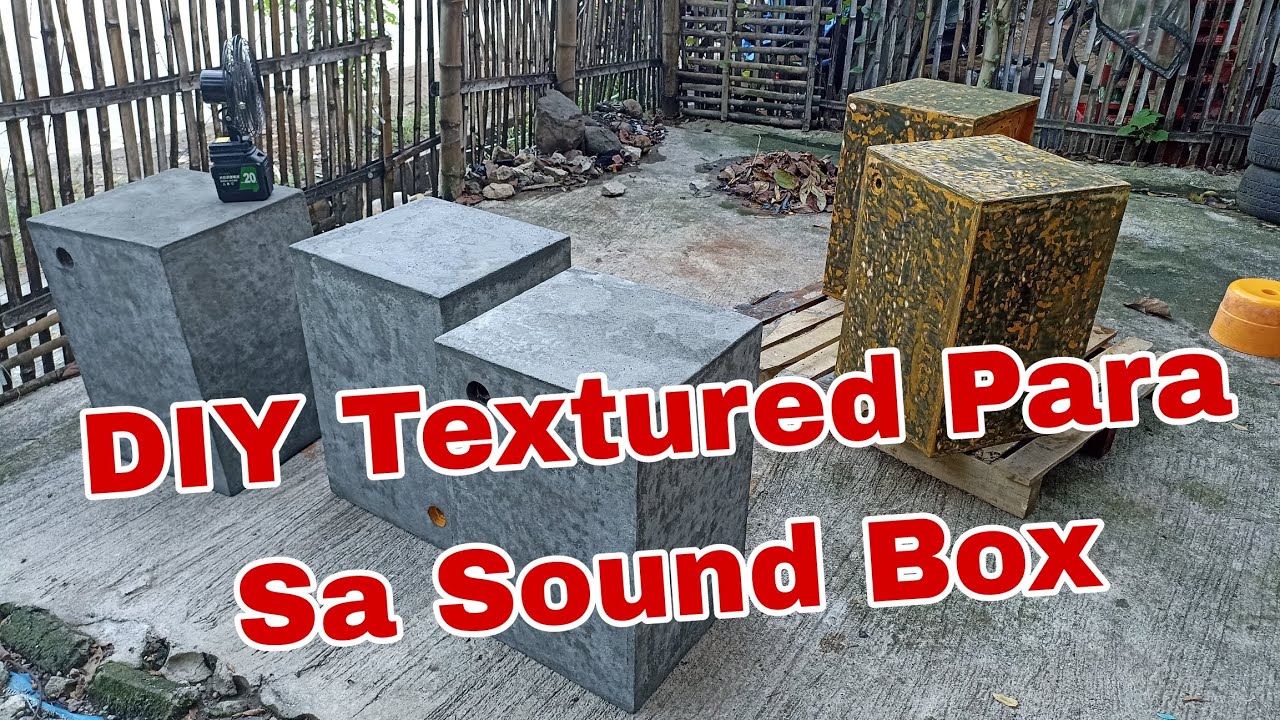 DIY textured Para Sa Sound Box - YouTube