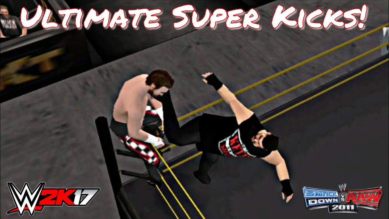 Ultimate Super Kicks/5 Ways To Hit Super Kick : SVR11/2K17 Mod | BK WWE ...