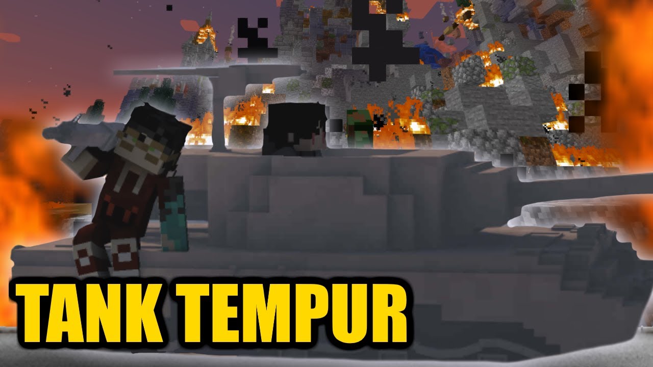 Mencoba Kehebatan Kendaraan Tank! Ft. Mefelz - Minecraft Indonesia ...
