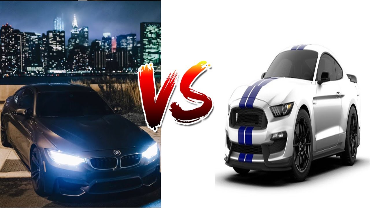 STOCK BMW M4 VS STOCK MUSTANG GT350 - YouTube