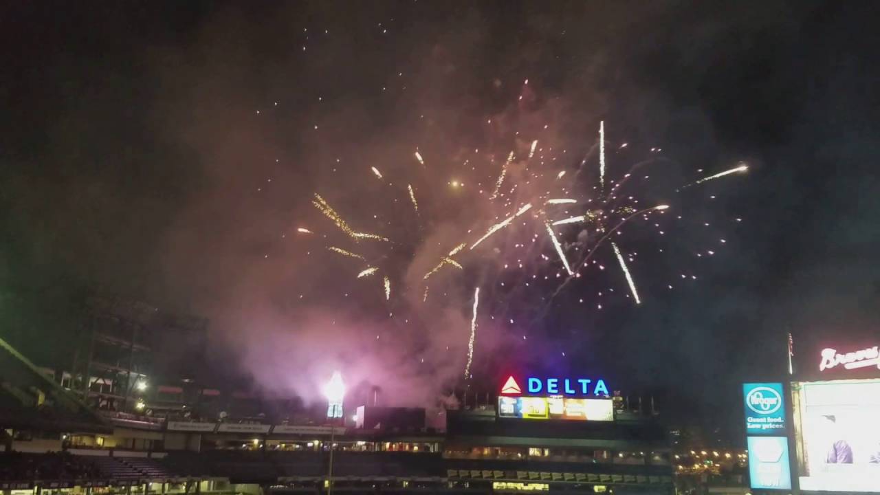 9/30/2016 Final Atlanta Braves Friday Night Fireworks at Turner Field ...
