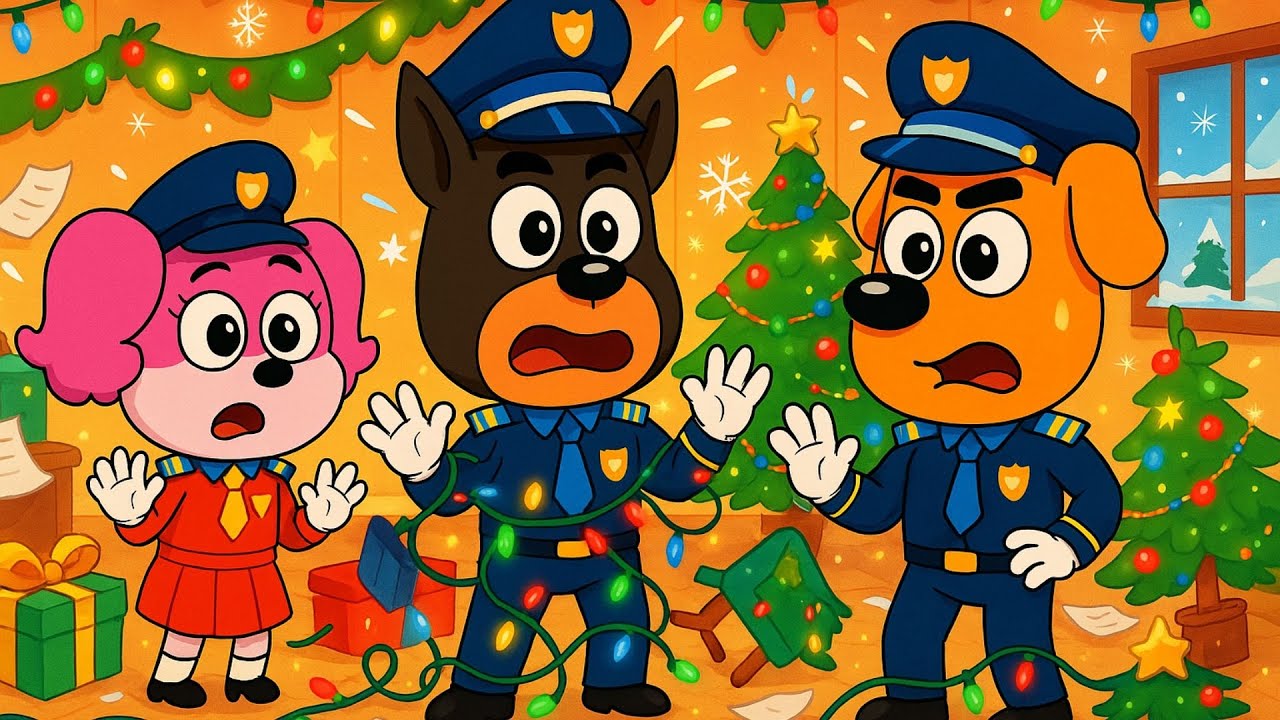 CHRISTMAS CHAOS! 🎄🚓 Police Team Struggle With Christmas Decorations ...