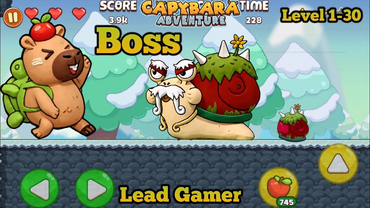 Capybara adventure Run Game | Level 1-30 | Boss Level | #games #gaming ...