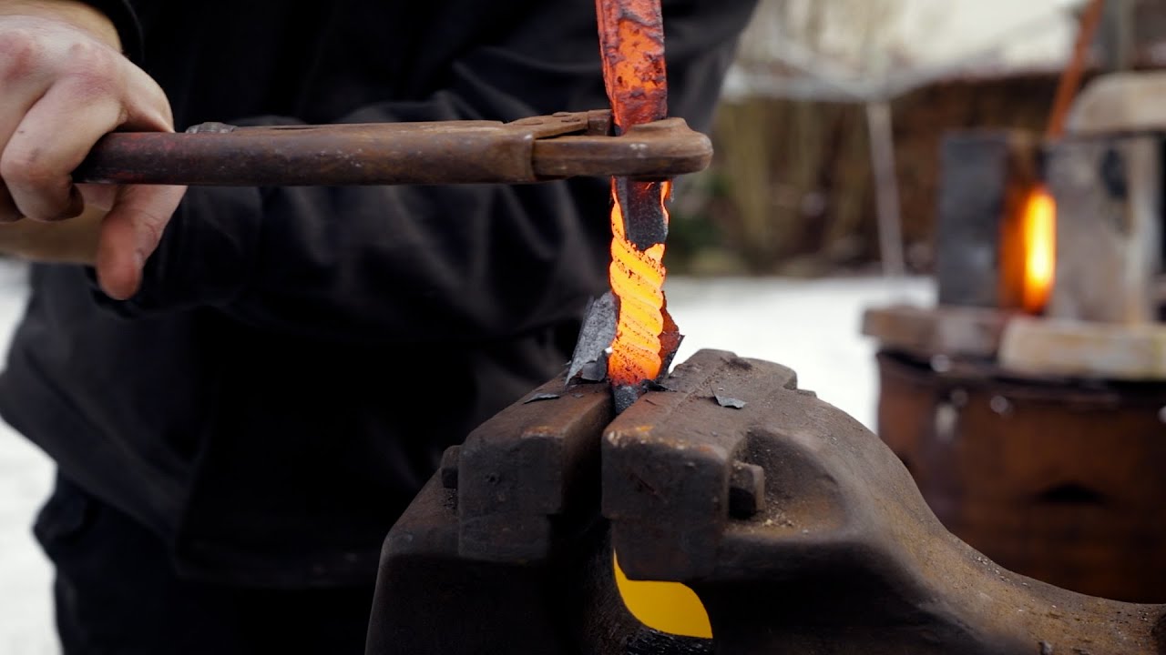 Forging Iron Bloom - YouTube