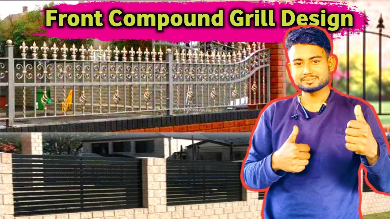 Latest Boundary Wall Grill | Front Compound Grill Design - YouTube