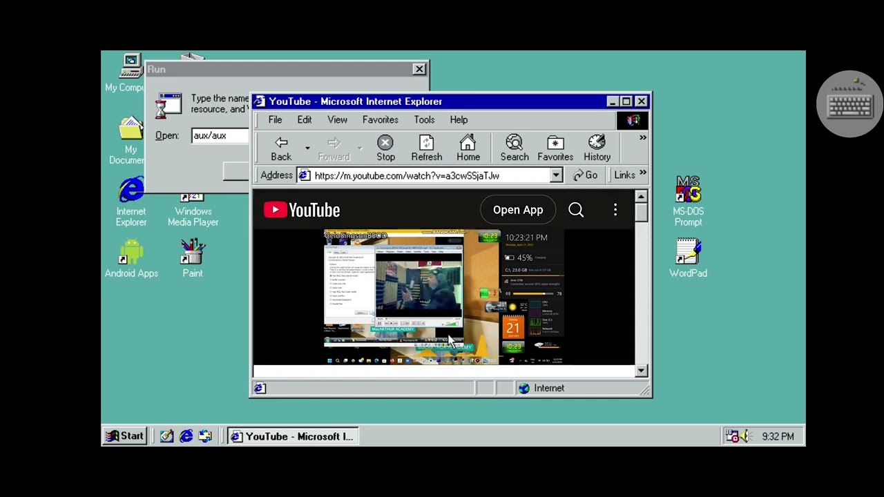 Windows 98 BSOD 6036 - YouTube