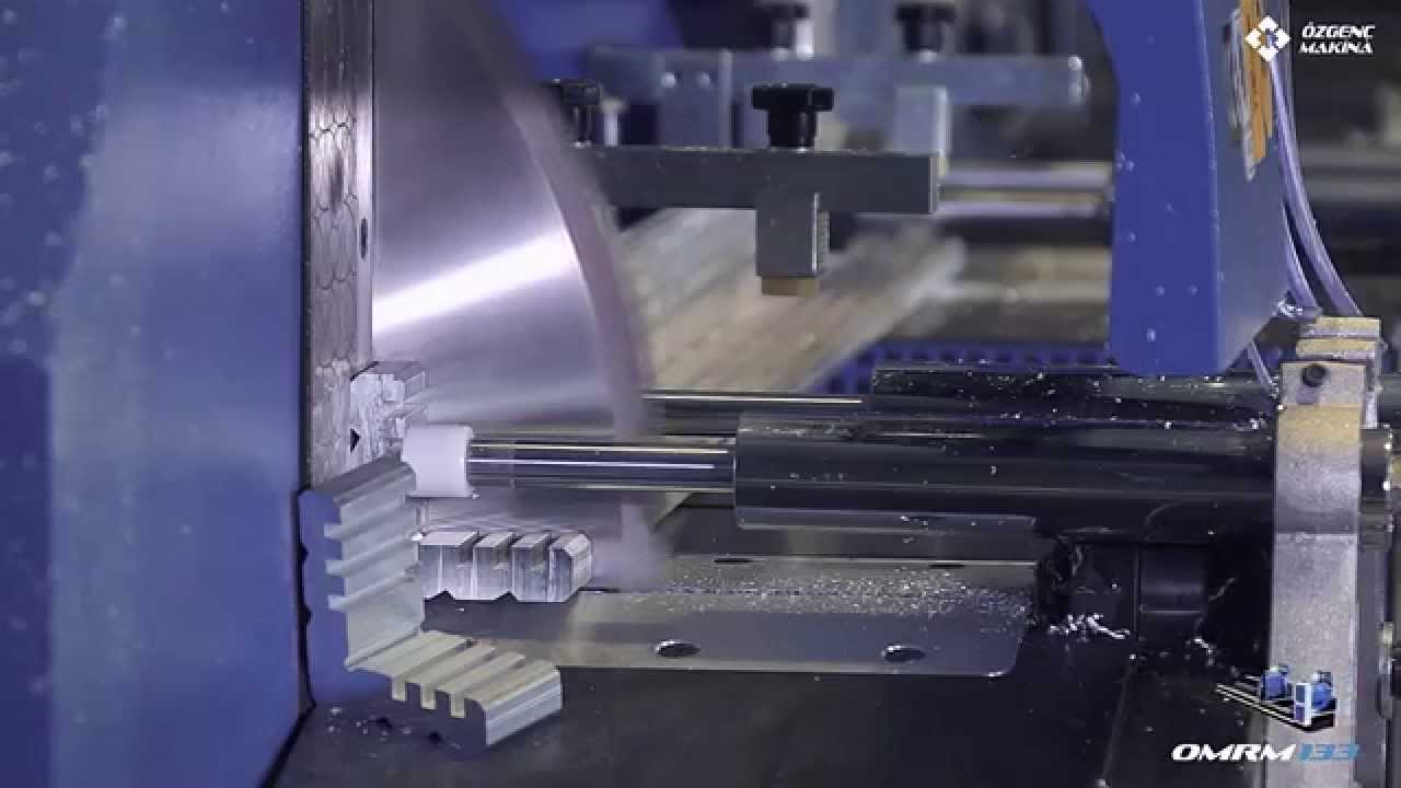 Automatic Double Head Aluminium Profile Cutting Machine OMRM 133 - YouTube