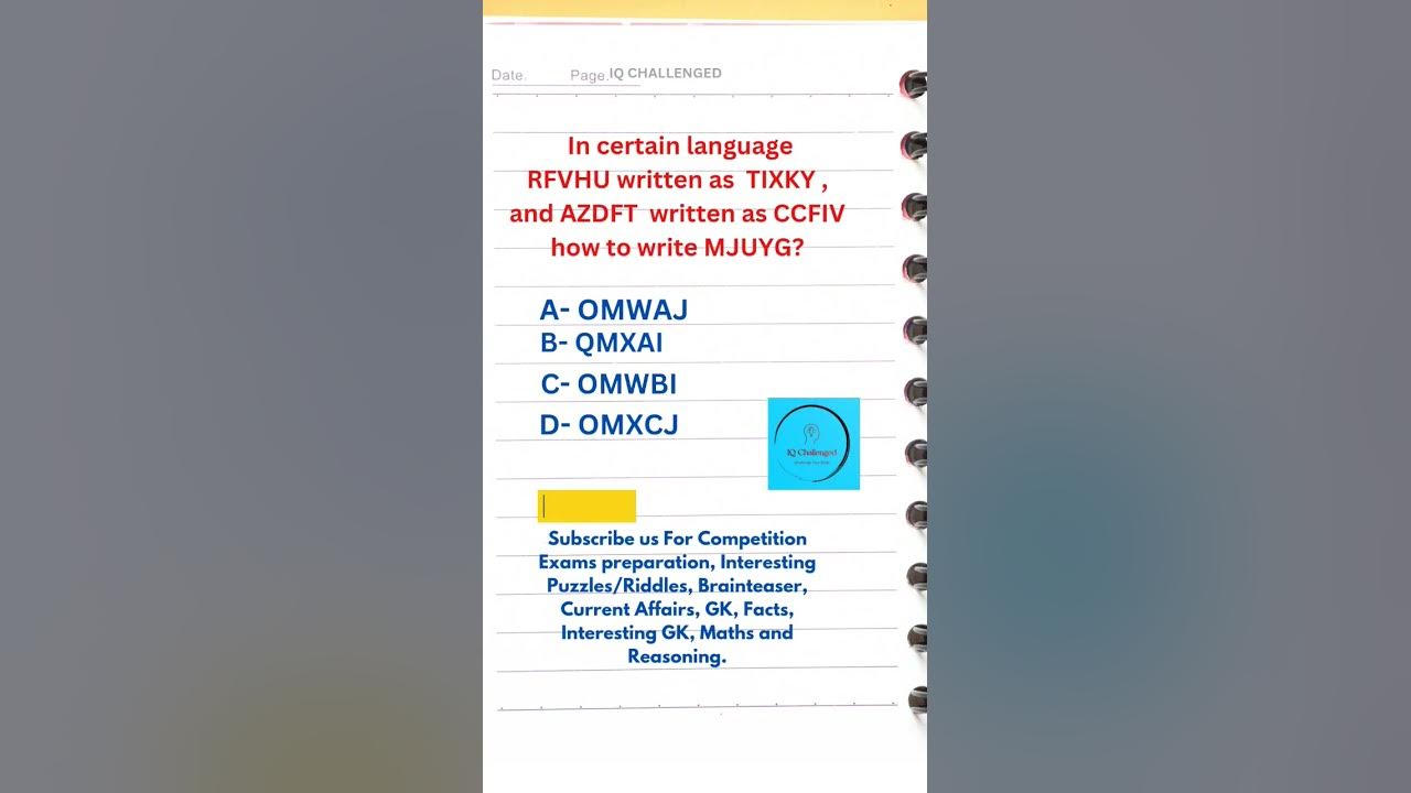 Logicalreasoning Reasoning Coding Codingdecodingtricks Ssc Govtjobs Hardquestion Maths
