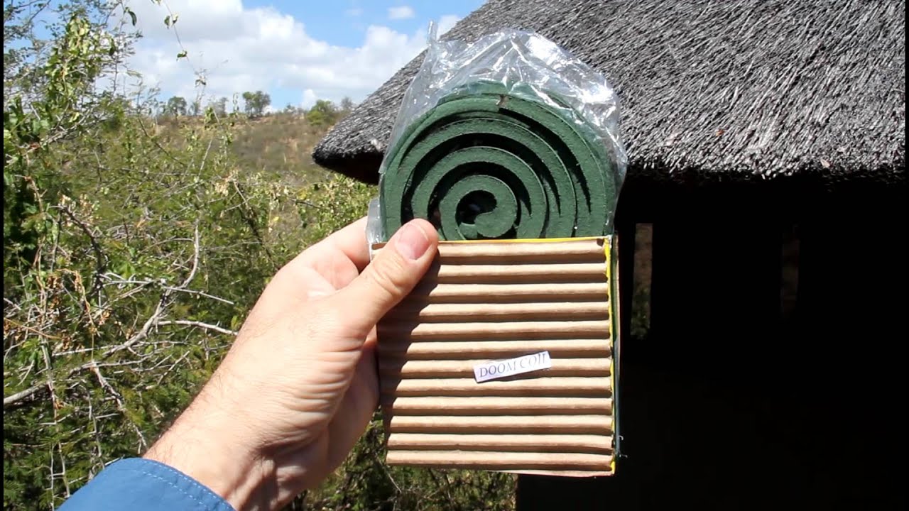 Doom coil - insect repellent in Africa - YouTube