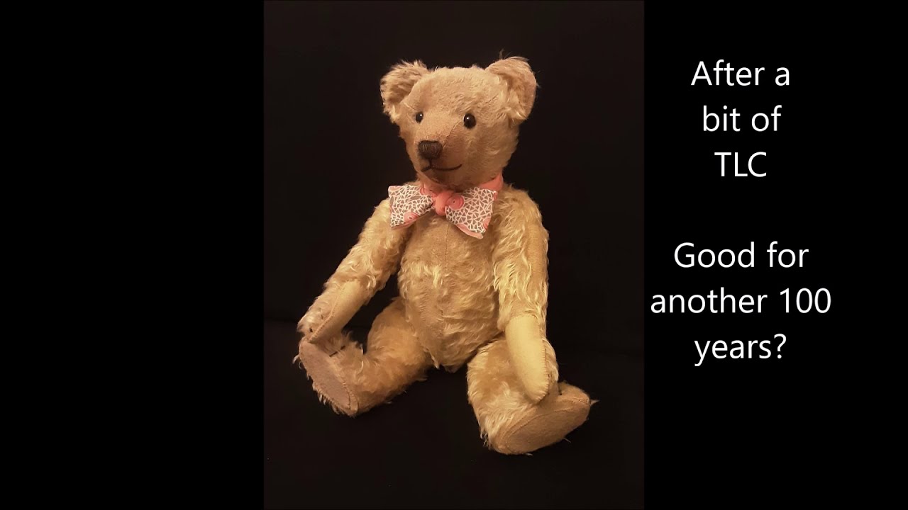 Repair Workshop - possibly Steiff Antique Teddy Bear - YouTube