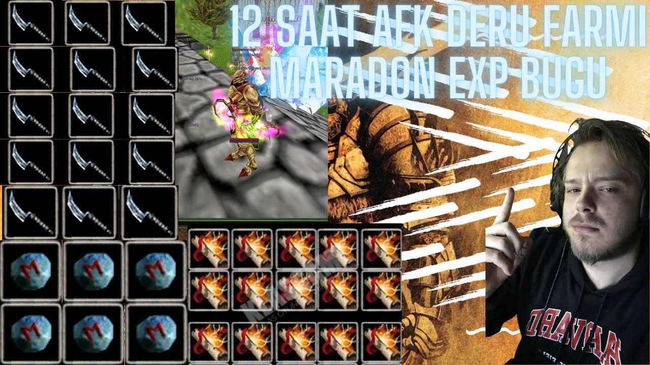 MARADON EXP BUGU BULDUM AFK DERU 2 ASAS FARM BAŞLANDI II KNİGHT ONLİNE ...