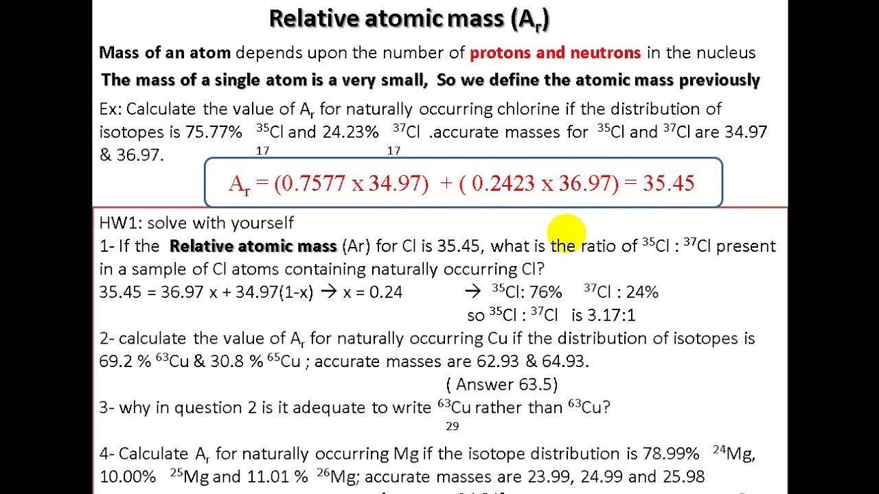 1 In 1 Ch1 Basic Concepts: atoms - YouTube