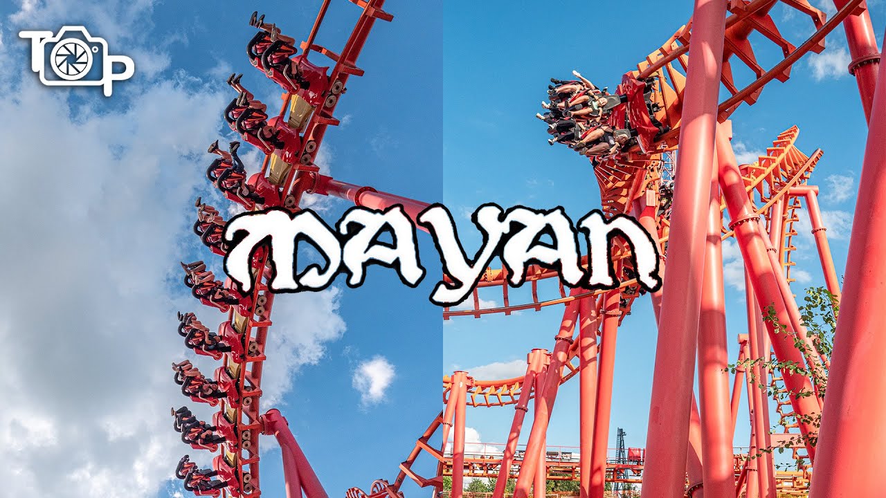 Roller Coaster Mayan (4K) Front Row POV - Energylandia - YouTube