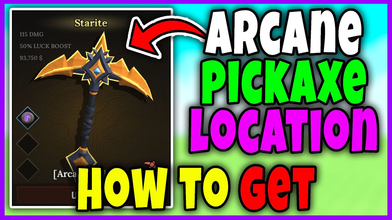 How to GET ARCANE PICKAXE in THE FORGE - BEST PICKAXE LOCATION ARCANE ...