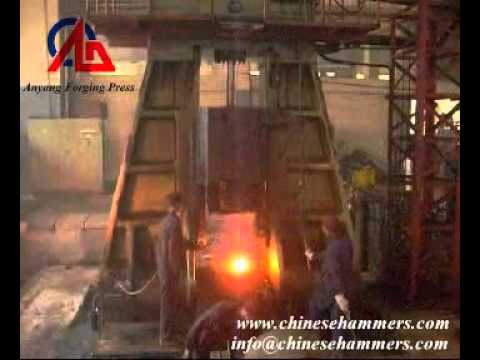 hot forging - closed die drop forging hammer - YouTube