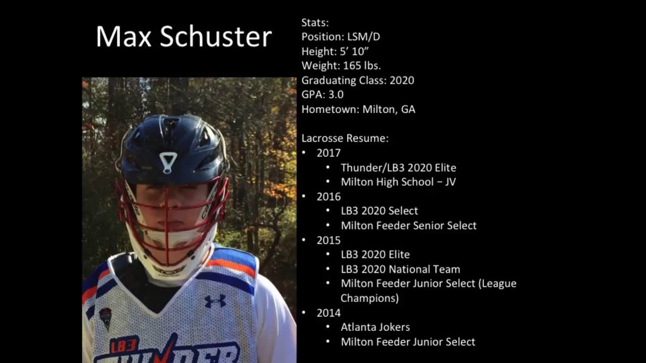 Max Schuster (2020 LSM) 2017 Fall Highlights - YouTube