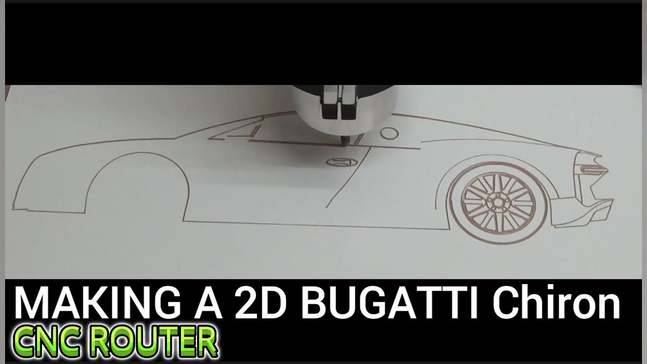BUGATTI CHIRON, the world’s fastest car ? Making a 2D Bugatti Chiron on ...