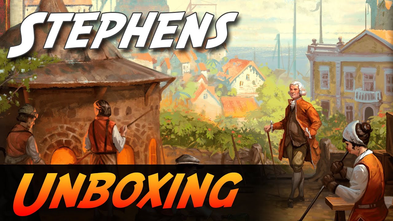 Stephens - Brettspiel Unboxing (The Game Builders) - YouTube