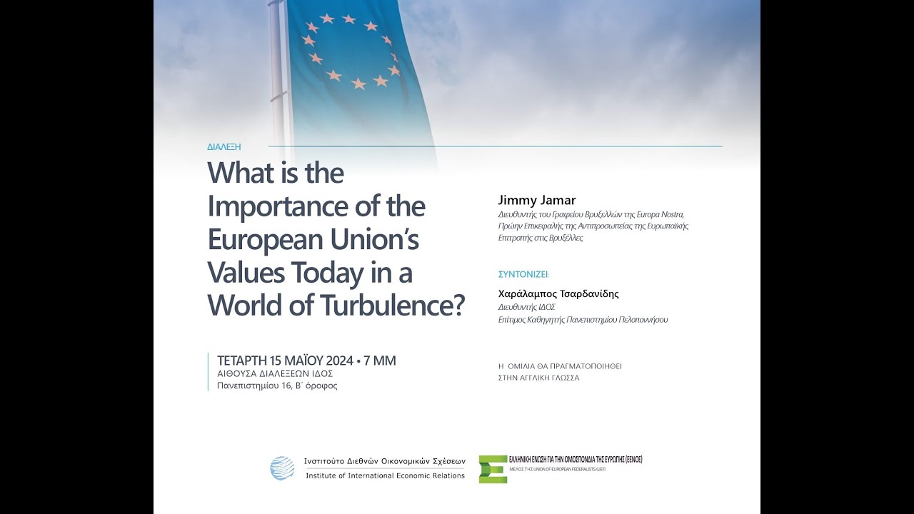 What is the importance of the European Union's values today in a world ...