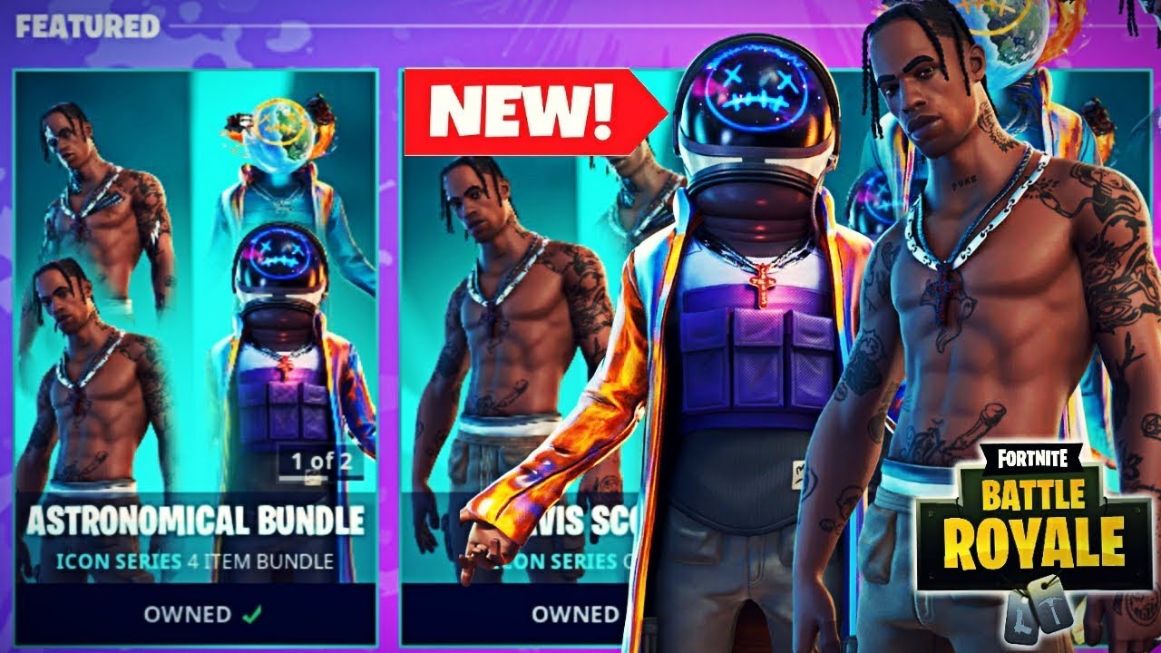 NEW TRAVIS SCOTT FORTNITE ITEM SHOP NEW ASTRONOMICAL OUTFITS & GEAR ...