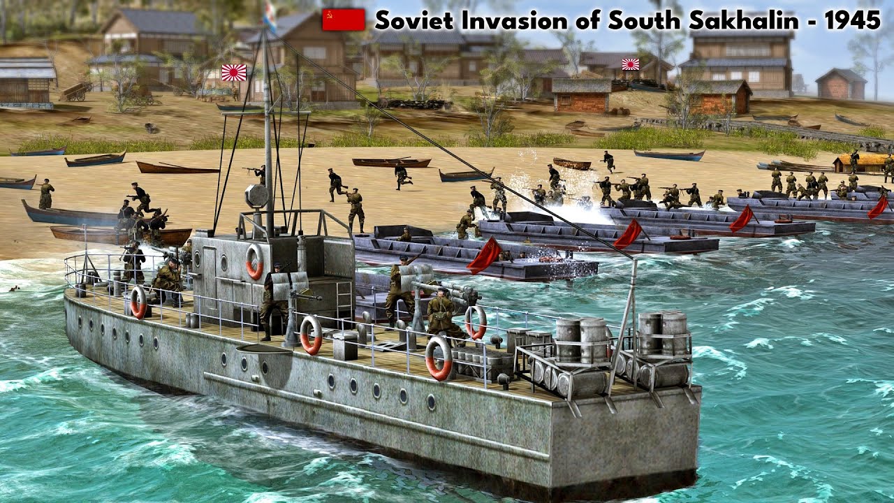 Soviet invasion of South Sakhalin (1945) | Gates of Hell Ostfront - YouTube