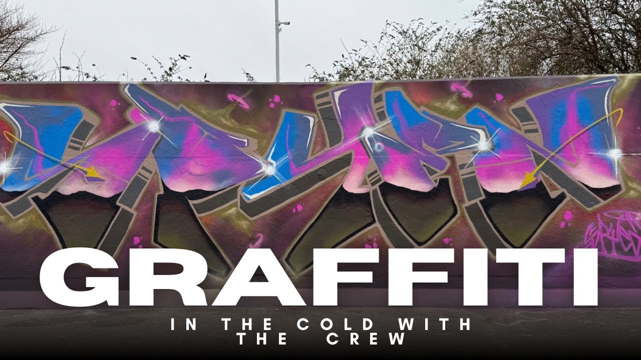 Graffiti In The Cold With The Crew! - YouTube