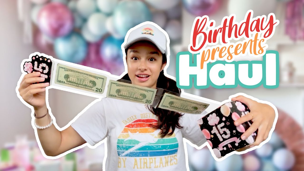 15th BIRTHDAY HAUL SHOWDOWN Gifts vs Experience! - YouTube
