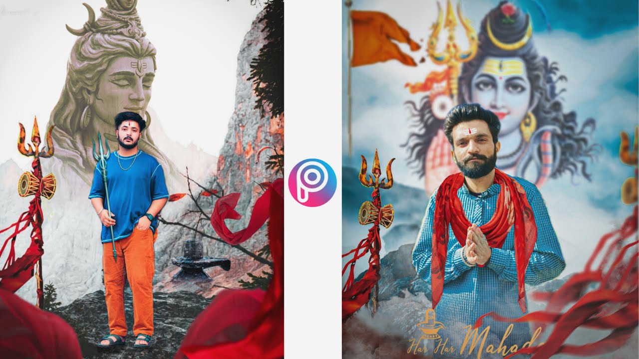 Mahadev Photo Editing 2023 // Picsart Sawan Month Mahadev Phhoto ...
