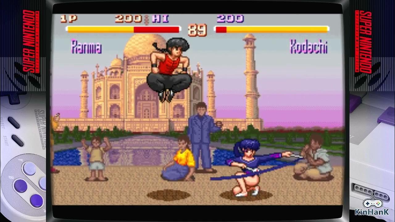 Ranma 1/2: Chougi Ranbu Hen Game Level 3 Super Nintendo SNES Emulated - YouTube