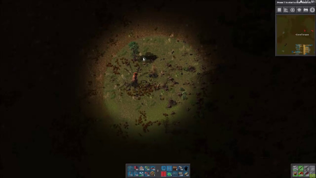 Factorio Clearing Trees with grenade research damage 3 - YouTube