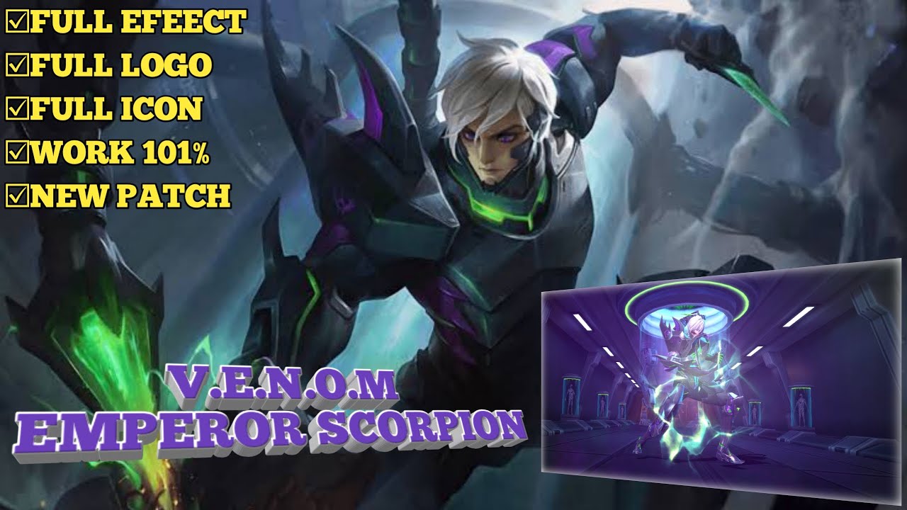 GUSION VENOM EMPEROR SCORPION | SCRIPT TUTORIAL | FULL EFFECTS WITH ...