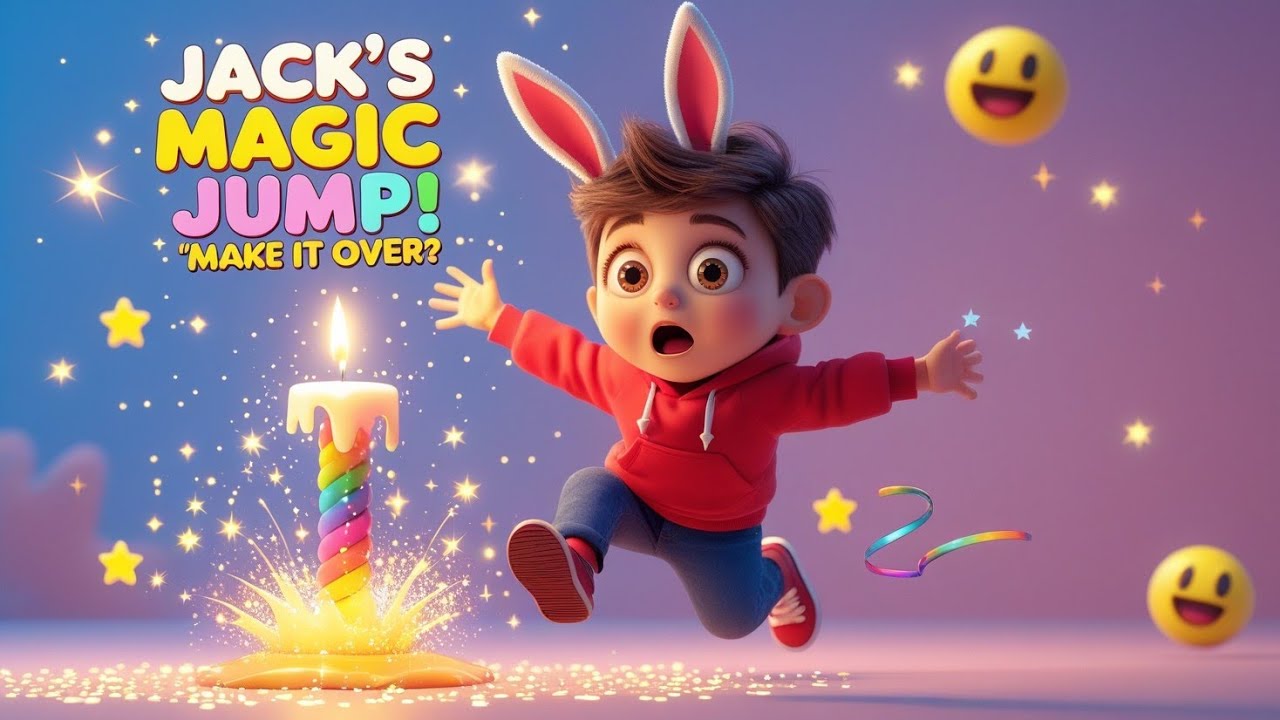 Jack Be Nimble🥳🐥Jump Over the Candlestick🦘🔥Kids Song🎵🎙️🎤Nursery Rhyme ...