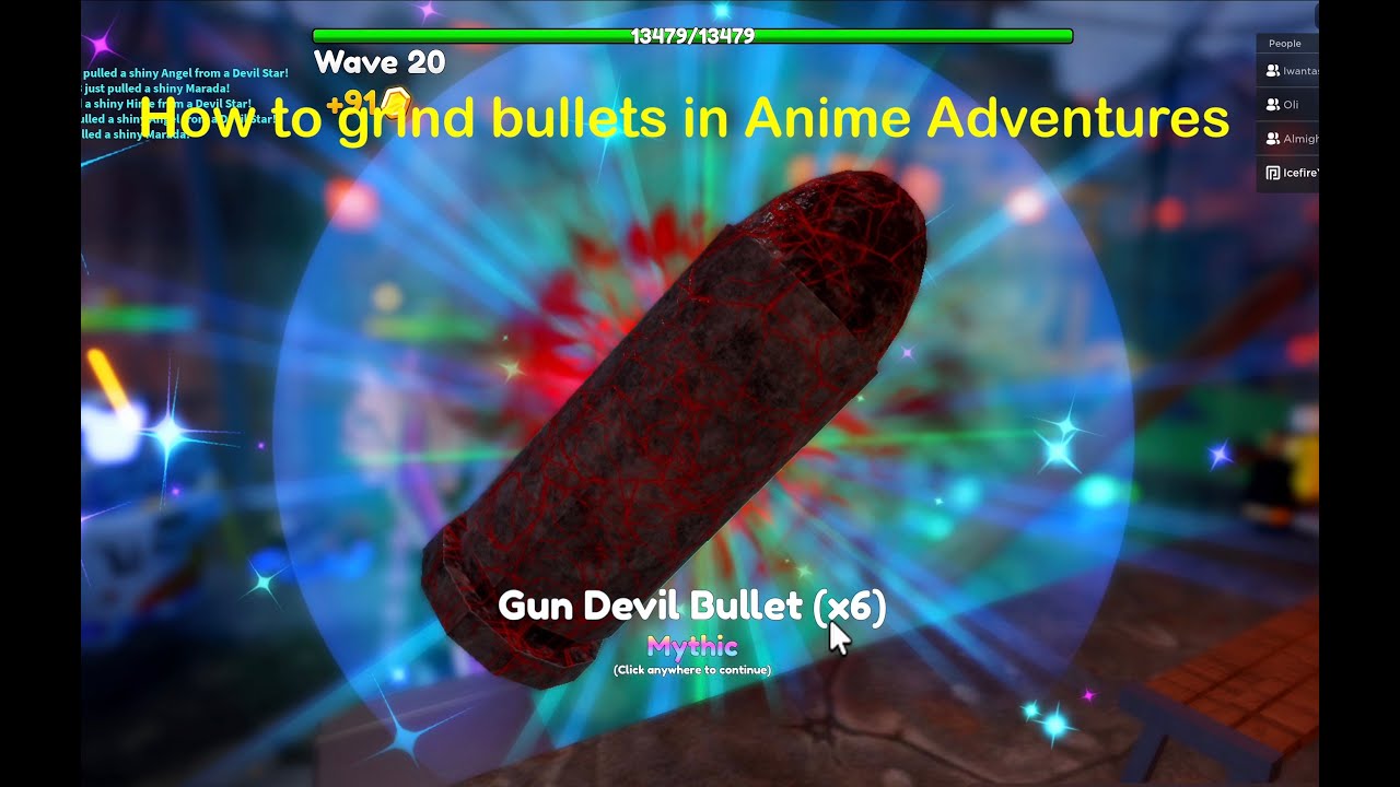How I grind devil bullets with friends in Anime Adventures - YouTube