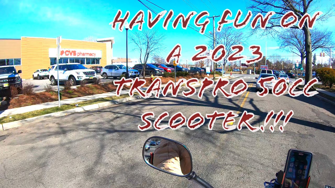 Having fun on a 2023 TransPro 50cc SCOOTER!!! - YouTube