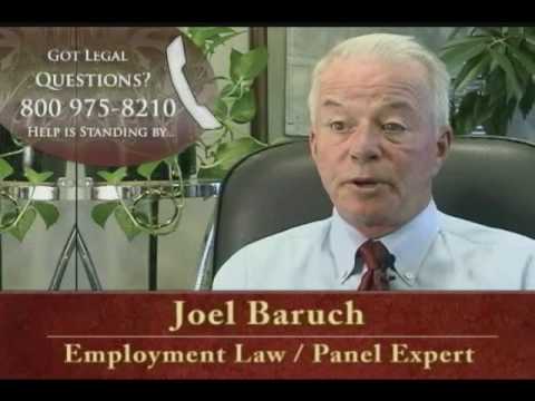 Employment Law - Legal Advice Panel with Attorney Joel Baruch - YouTube
