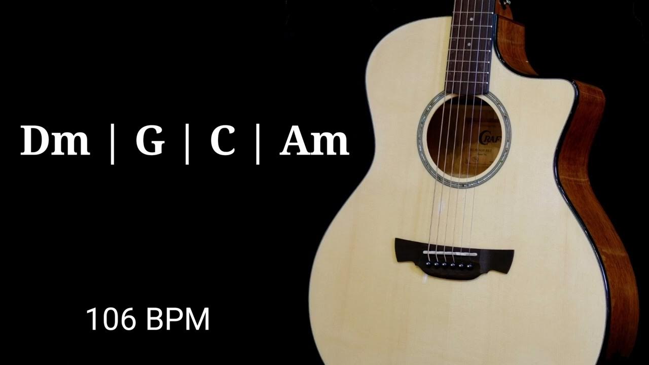 Acoustic Guitar Loop Strumming 106 BPM [ Dm G C Am ] - YouTube