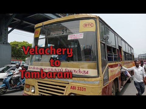 Velachery to Tambaram bus journey in chennai 🚎🚍🚌 BUS NUMBER:51