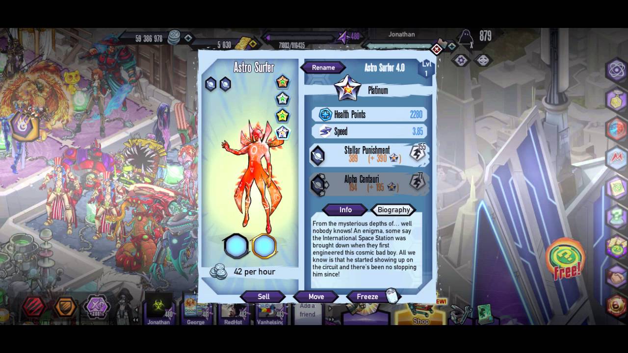 Mutants Genetic Gladiators (Platinum Astro Surfer) - YouTube