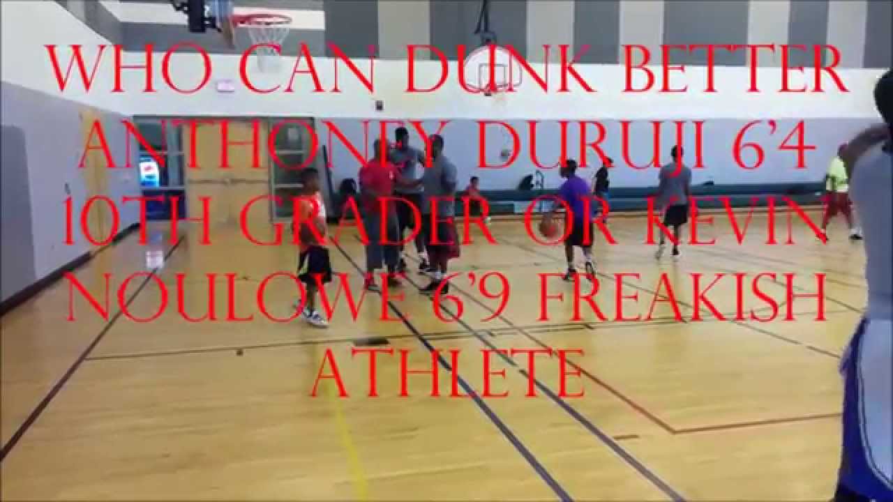 Watch Anthony Duruji Jump Over Him & Win The Dunk Contest - YouTube