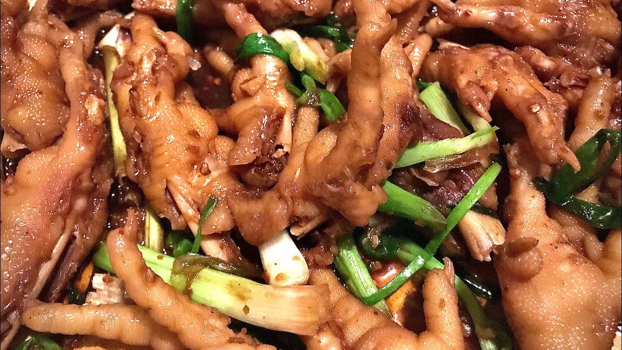 Chicken Feet Stir Fried | Hmong Food Recipe - YouTube