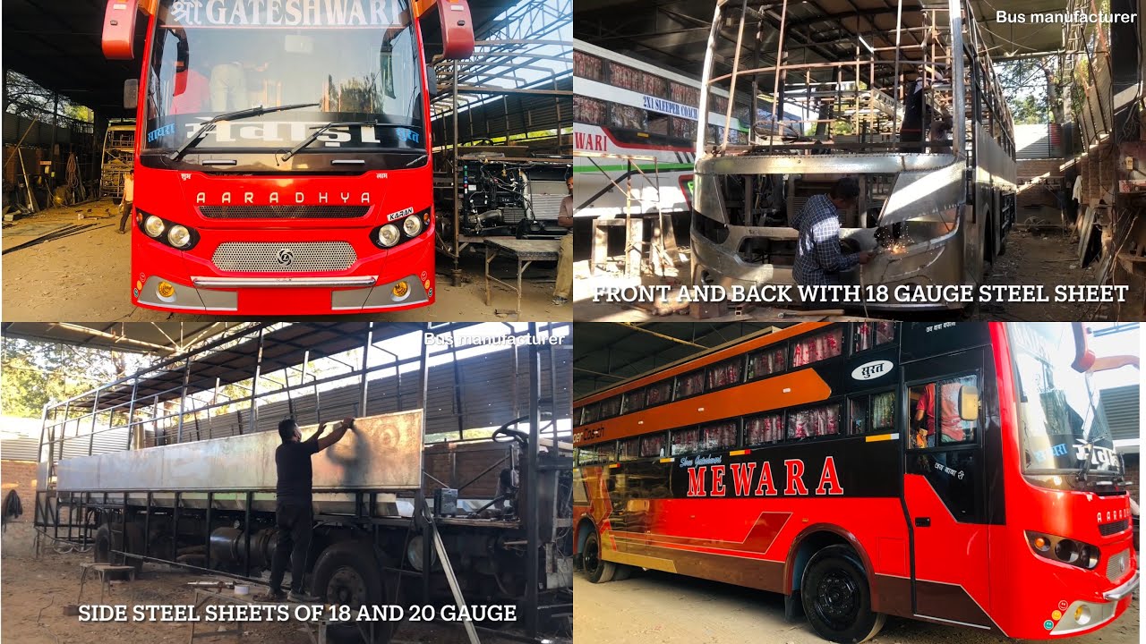 luxury sleeper bus manufacturing process/ luxury sleeper बस निर्माण की ...