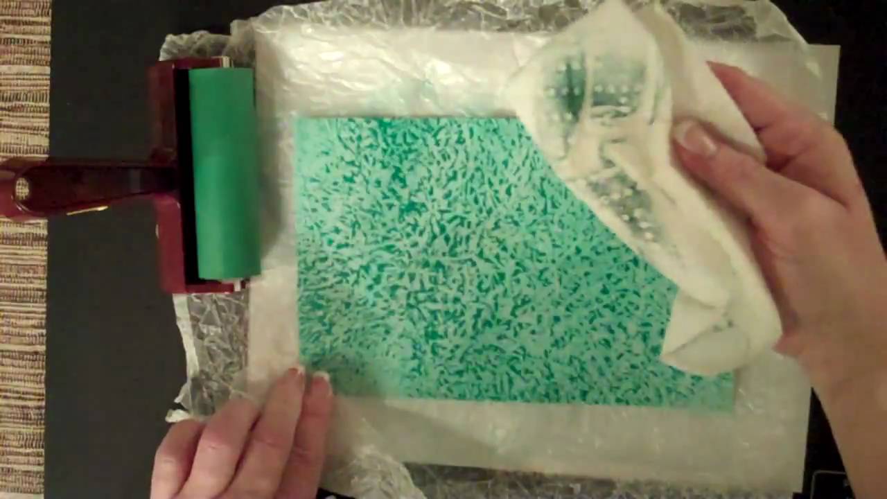 Wax Paper Resist Tutorial - YouTube
