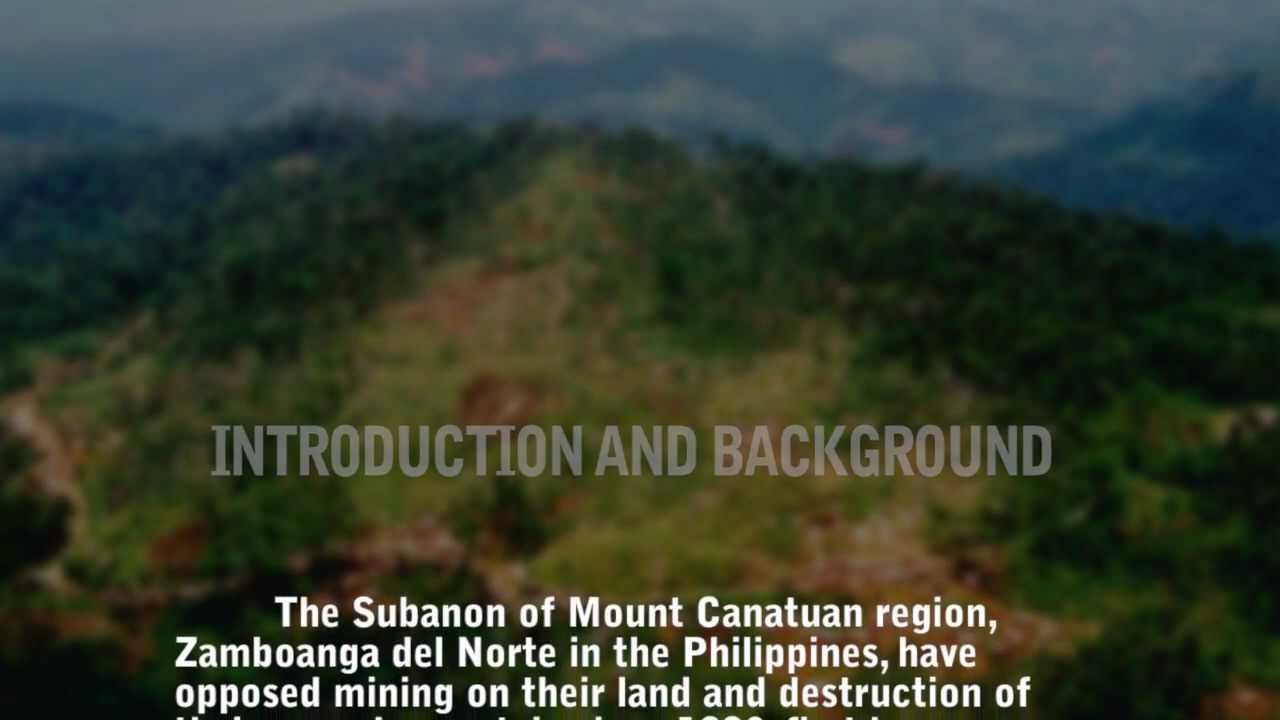 Intro and Background - Ongoing Concerns and Request of the Subanon of ...