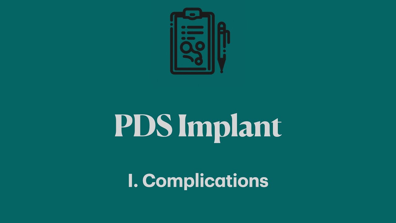 Port-delivery system implant (PDS). I. Complications - YouTube
