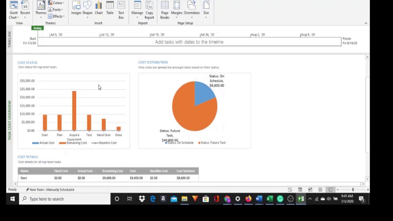 MS Project for Grad School Projects in 9 minutes - YouTube