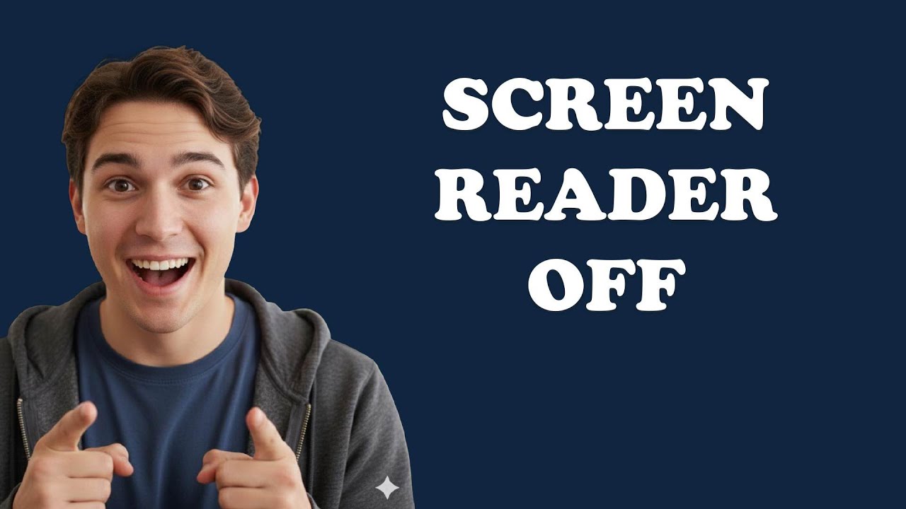 How Do I Turn Off A Screen Reader? - YouTube