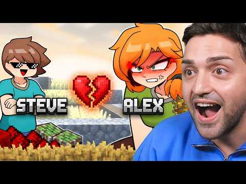 EN EĞLENCELİ MINECRAFT ANİMASYONLARINI İZLEDİM! ( ALEX & STEVE )
